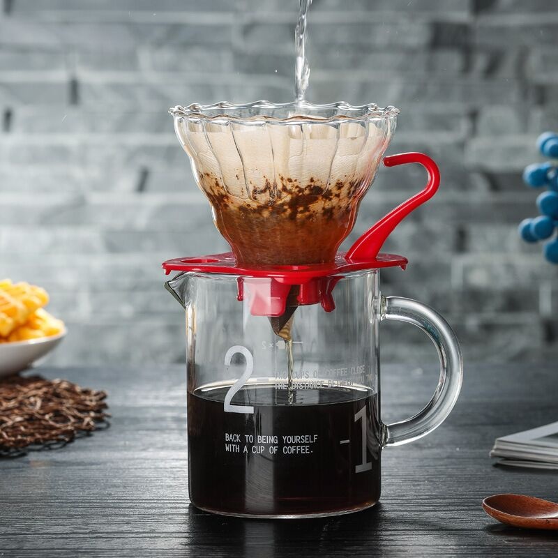 high borosilicate glass coffee dripper set