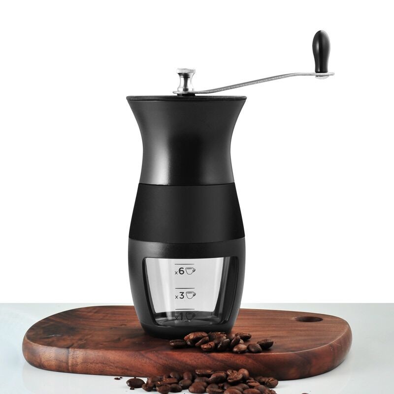 black color manual coffee grinder