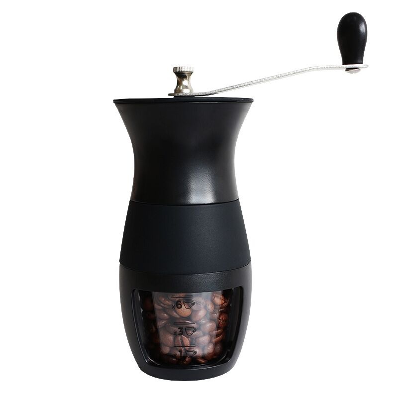 black color manual coffee grinder