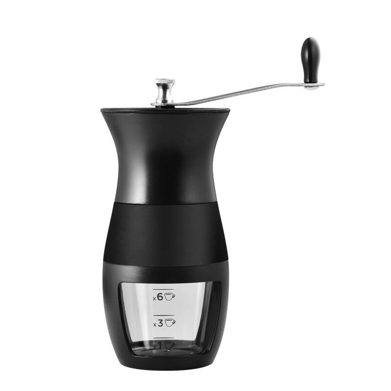 black color manual coffee grinder