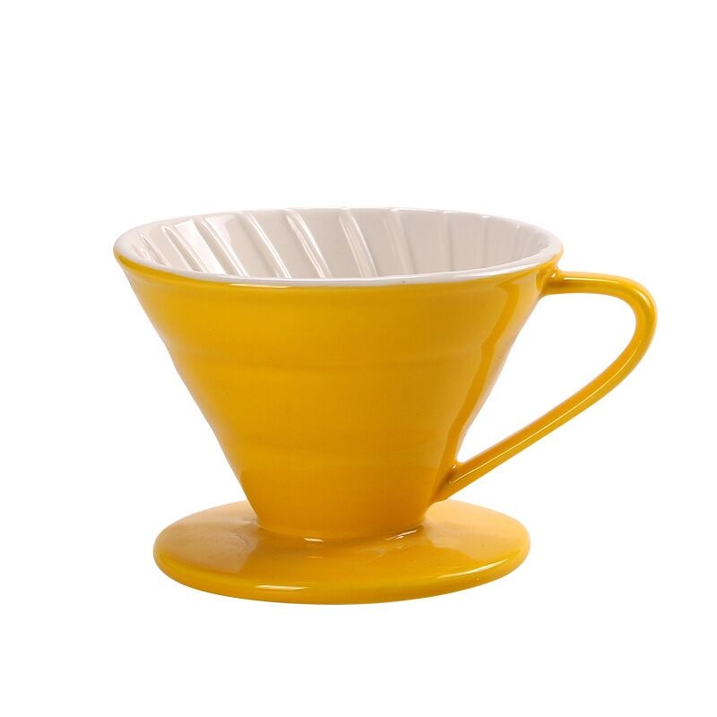V60 Creamic flower coffee filter