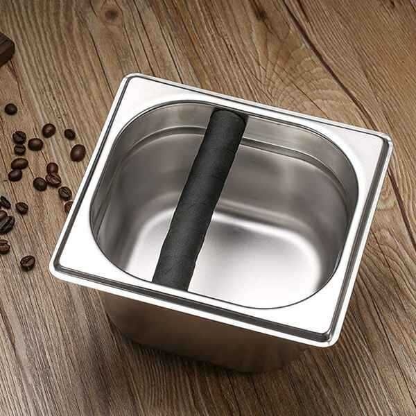 stainless steel coffee knock box